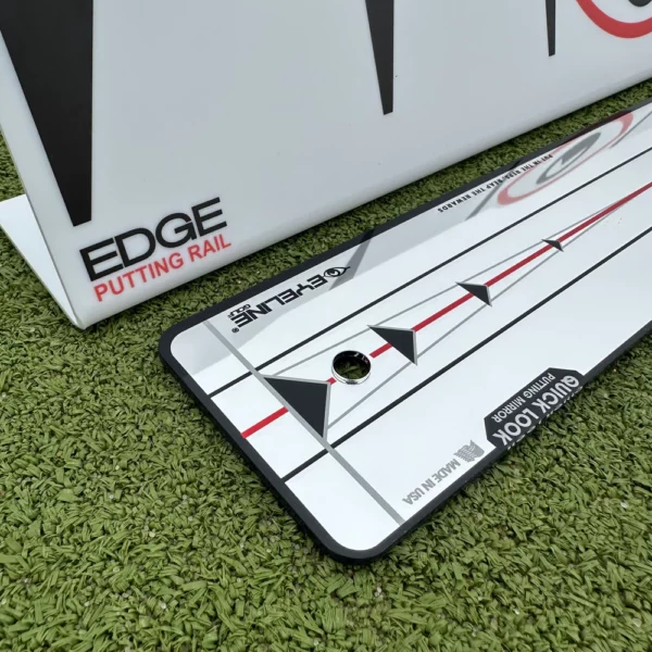 Eyeline Edge Putting Rail and Quick Look Mirror Combo - Elevate Sports